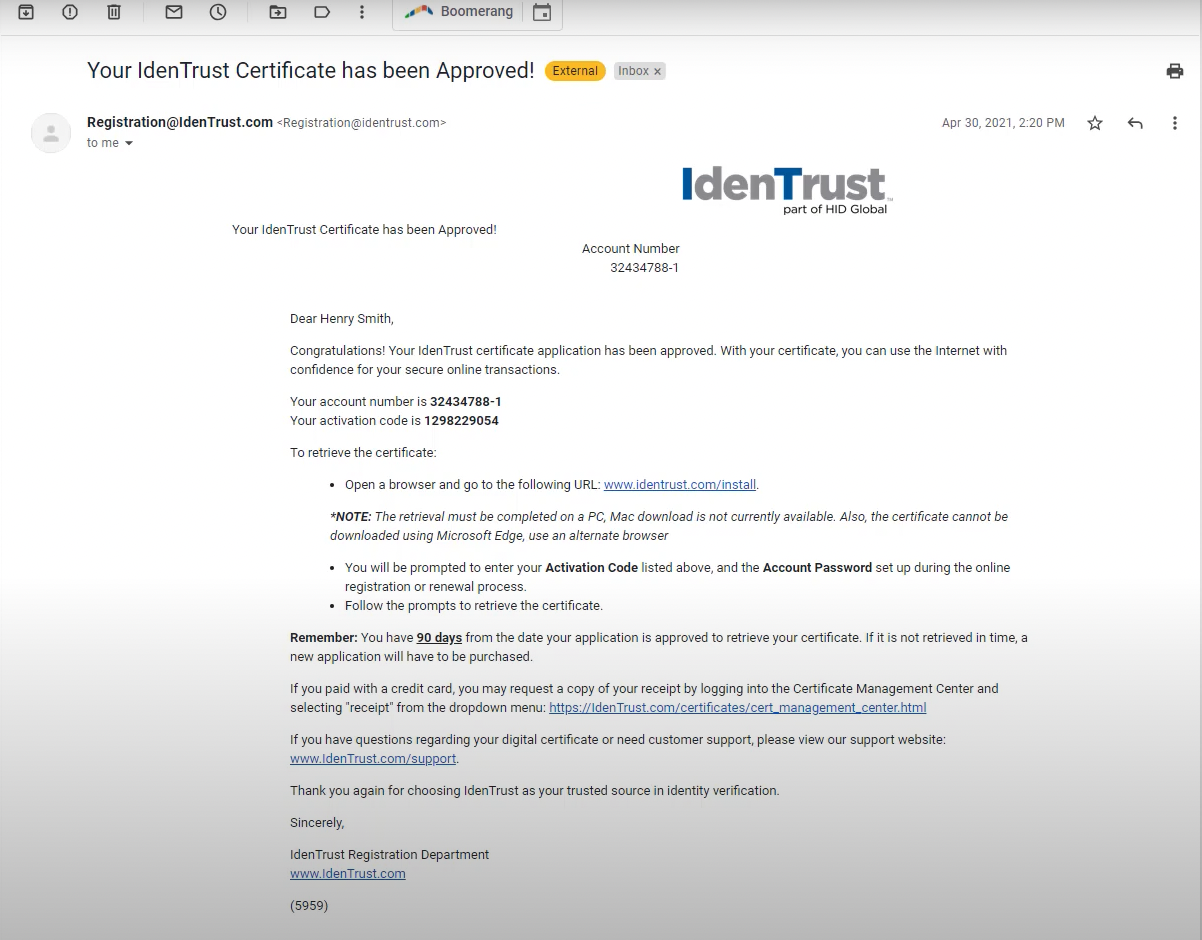 How to Purchase, Download and Upload Your IdenTrust Certificate (Windows) – Stavvy Help Center
